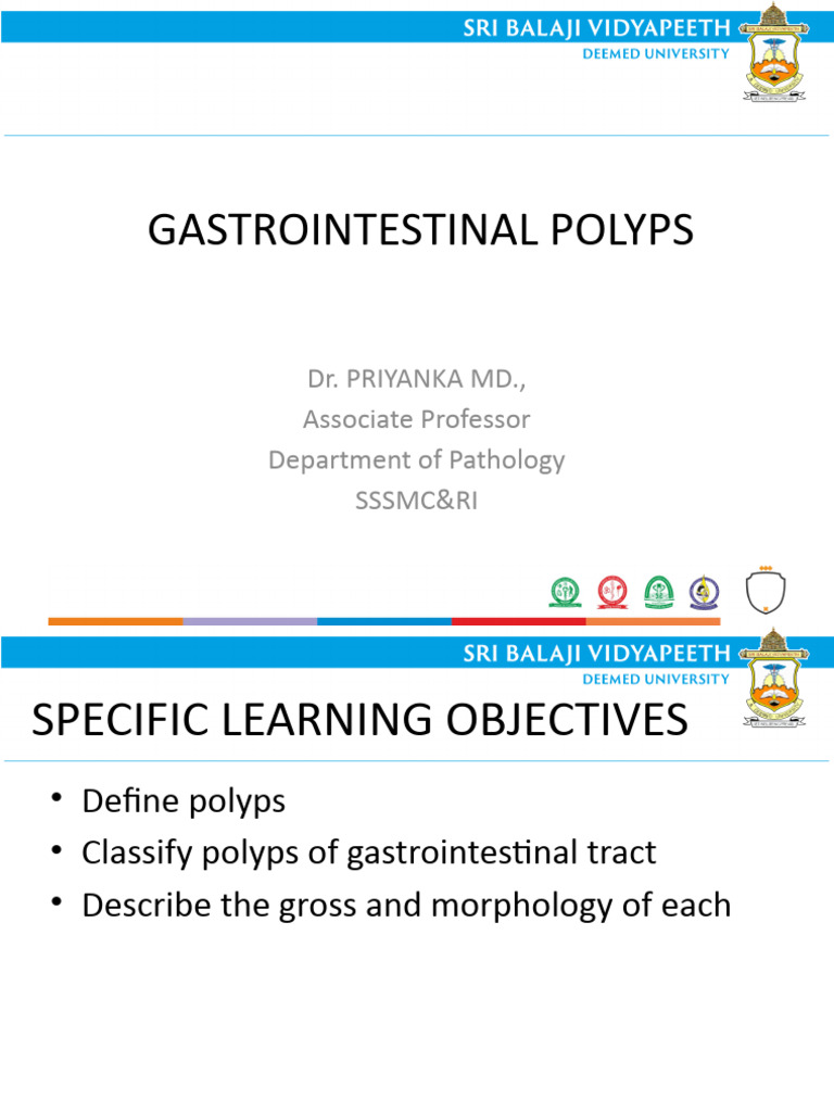 Overview of Gastrointestinal Polyps | PDF | Adenoma | Colorectal Cancer
