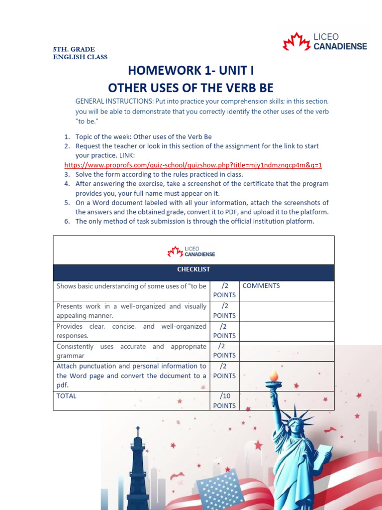 Guideline1-Homework 1-5th grade-UNIT I-WEEK ONE | PDF