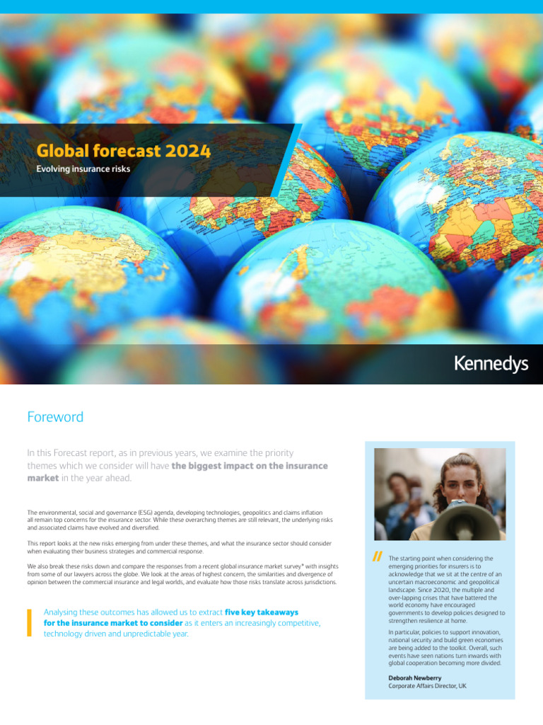 Global Forecast 2024: Evolving Insurance Risks | PDF | Insurance ...