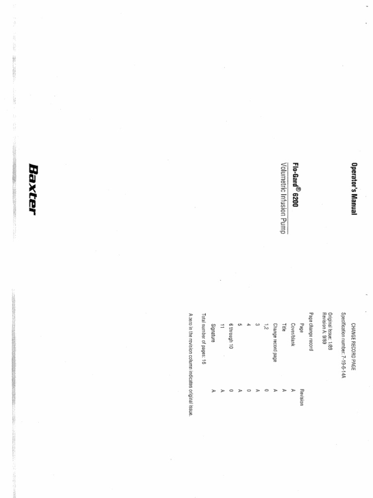 Baxter FloGuard 6200 | PDF