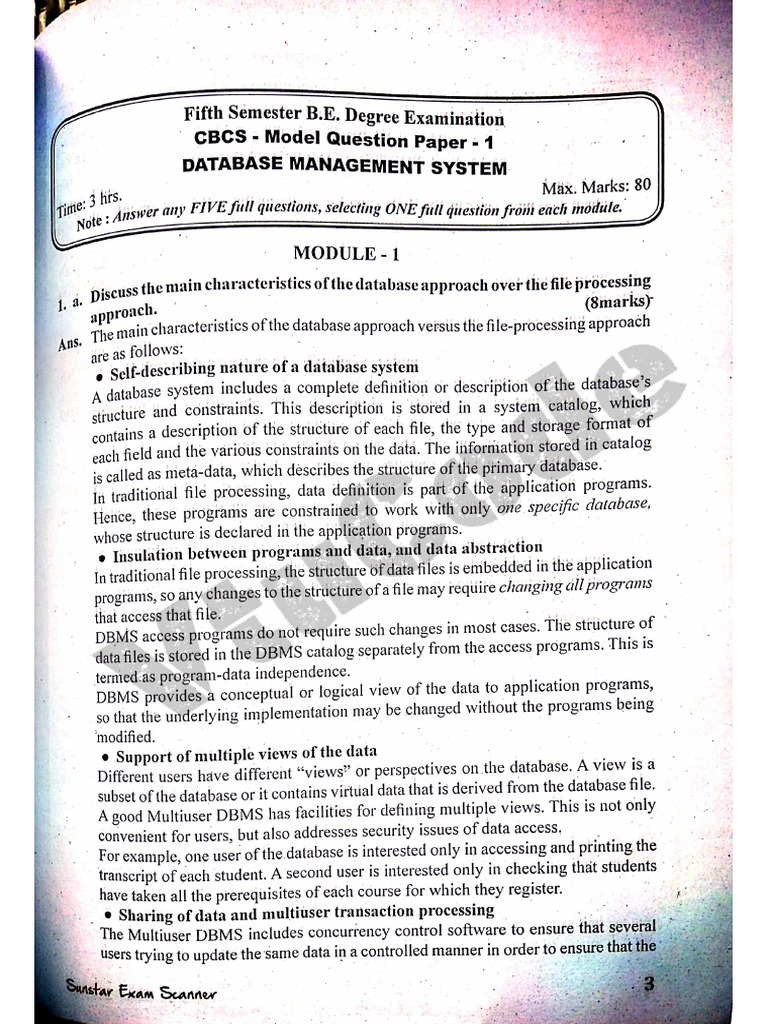 @vtucode - in Merged Paper Solution DBMS Previous Year | PDF