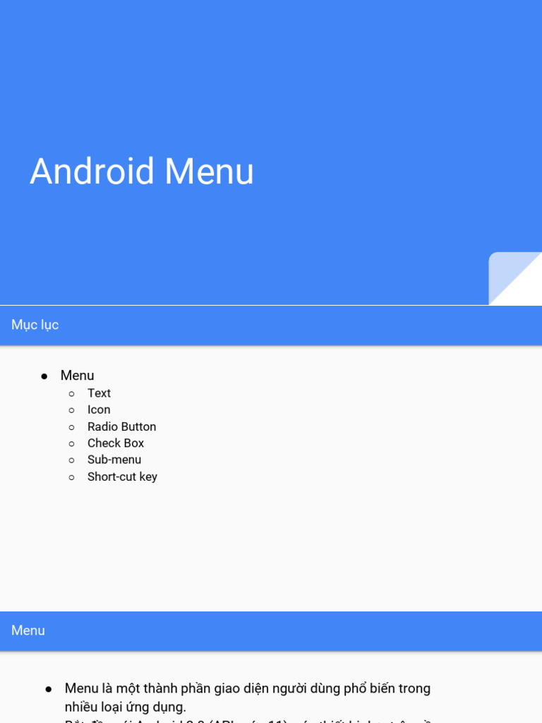 6-Android Menu | PDF