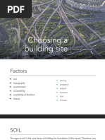 Factors To Consider During Selection of Site | PDF | Building | Drainage