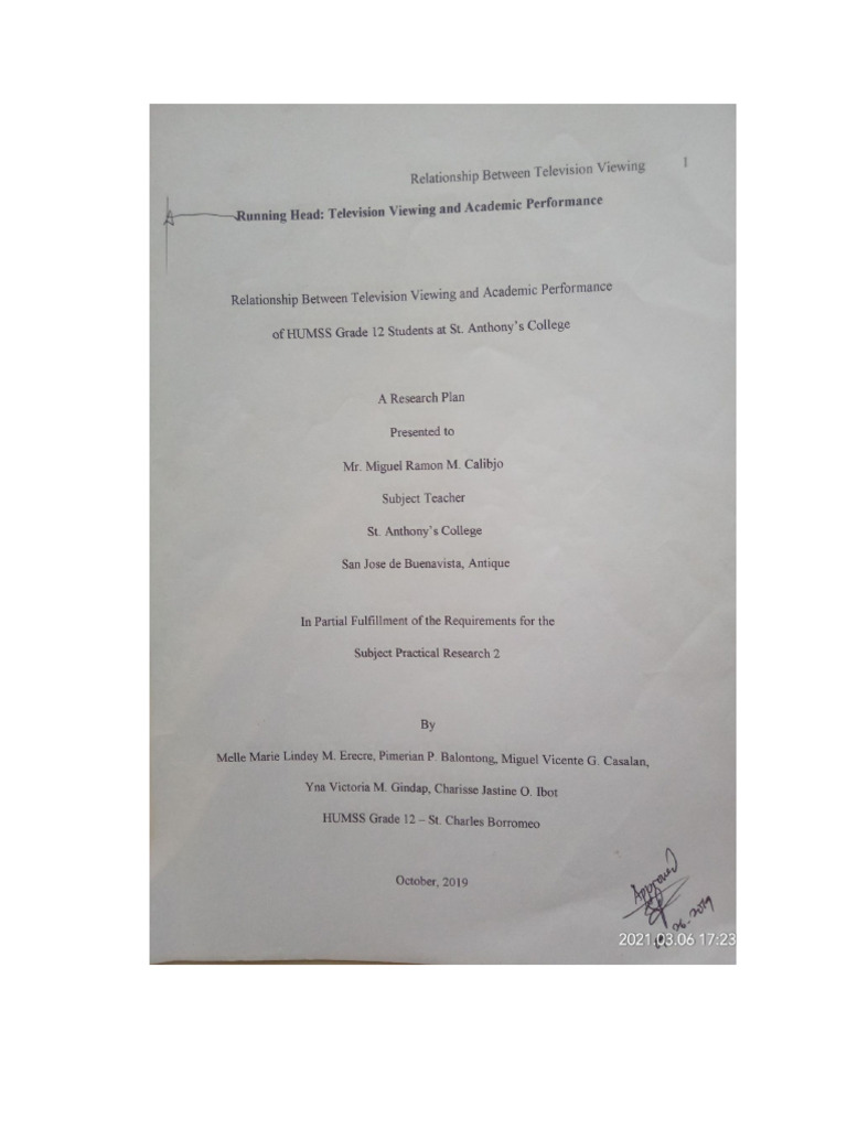 Research Proposal Sample | PDF