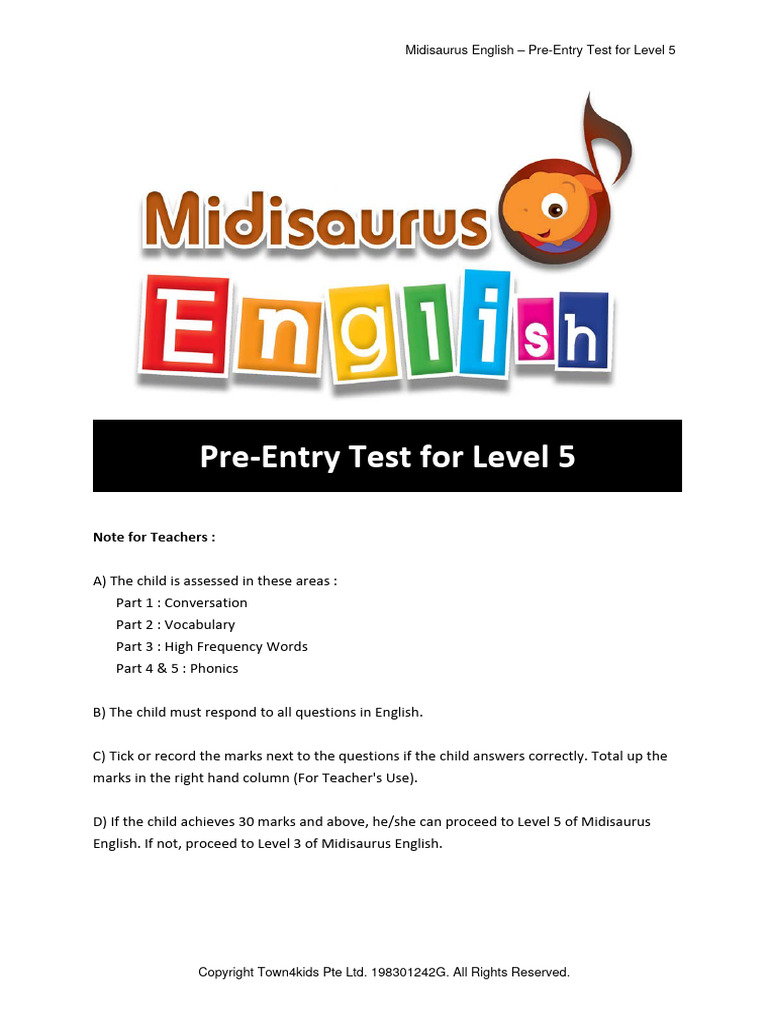 Pre Test L5 | PDF | Linguistics | Learning Methods
