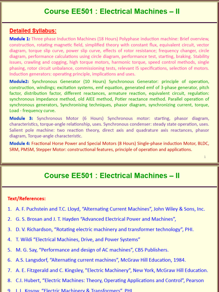 Synchronous Machines Overview | PDF | Electric Motor | Electric Generator