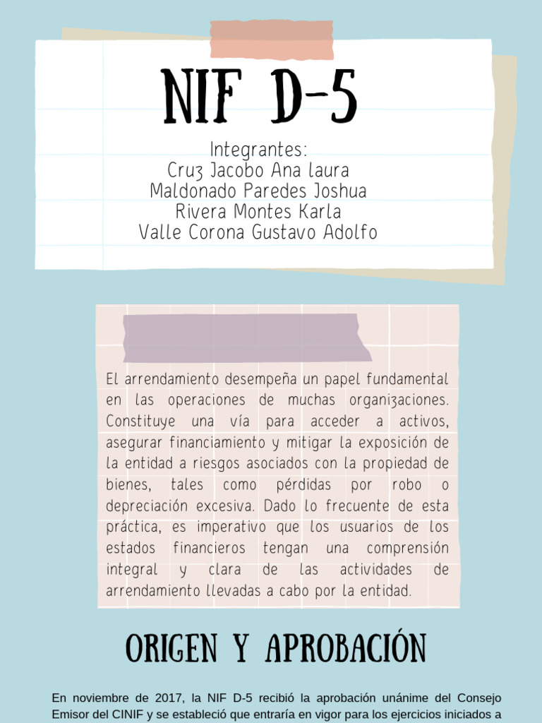 NIF D-5 Arrendamiento | Descargar gratis PDF | normas internacionales ...