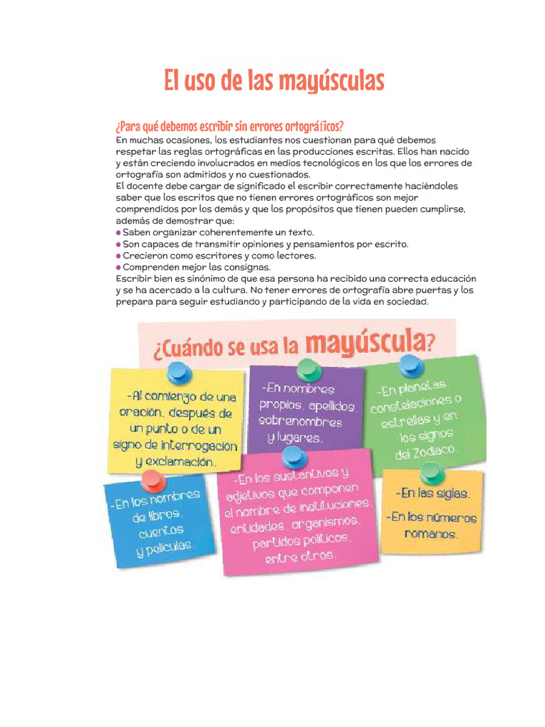 El USO DE MAYUSCULAS | PDF