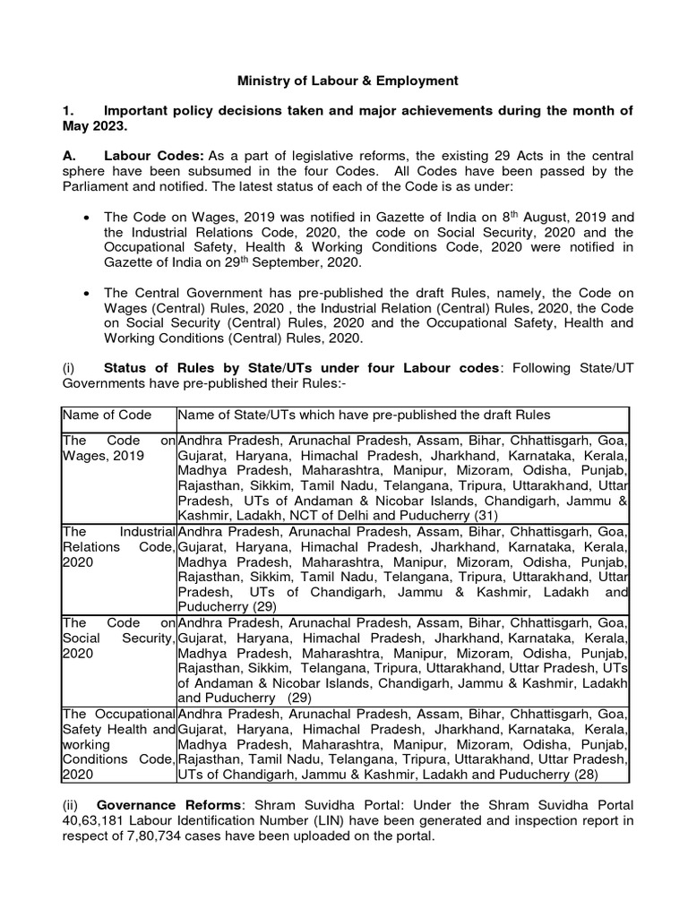 MPR May 2023 | PDF | Government Of India | Economy Of India