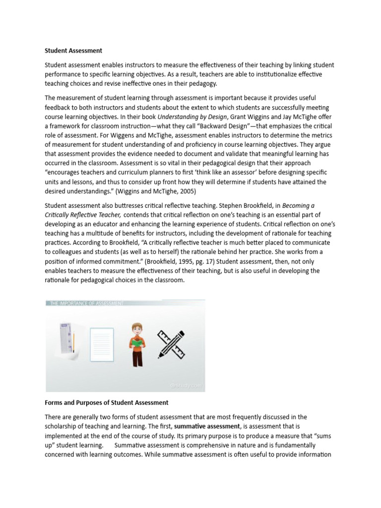Student Assessment and Rubric | PDF | Educational Assessment | Rubric ...