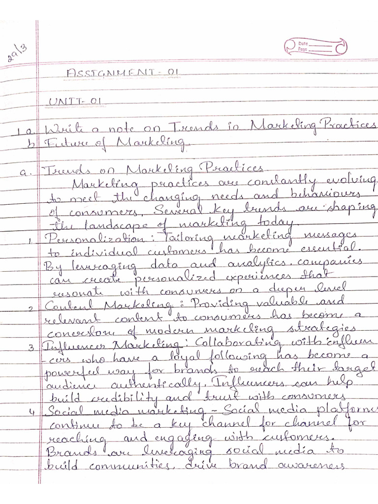 Marketing Assignment | PDF