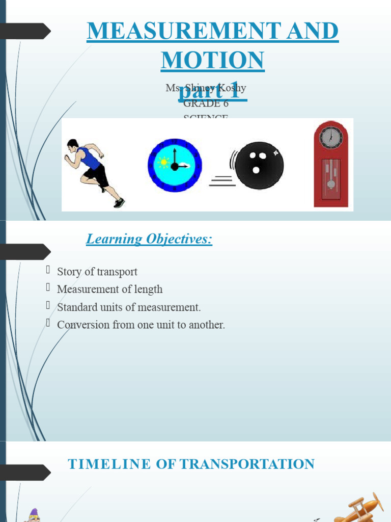 Motion and Measurement of Distances | PDF | International System Of ...