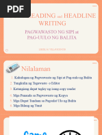 FEATURE WRITING (Filipino) | PDF