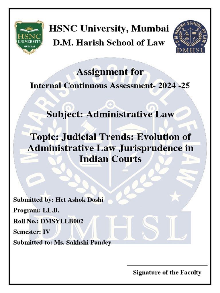 ICA Administrative Law Project | PDF | Administrative Law | Separation Of Powers