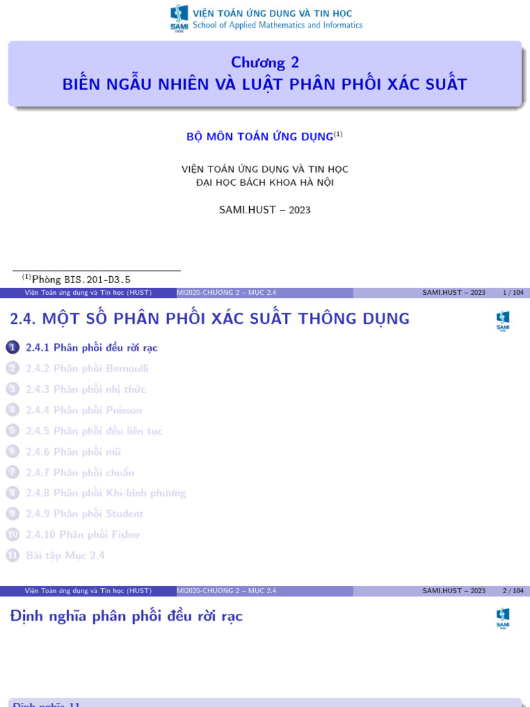 2023 MI2020 Chap2 2.4 SAMI | PDF