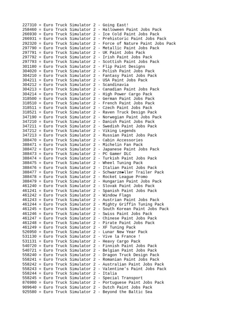 DLC Ets2 | PDF | Wheeled Vehicles | Motor Vehicle