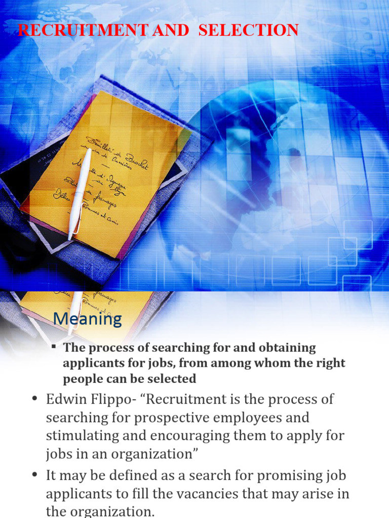 Recruitment and Selection Process Guide | PDF | Recruitment ...