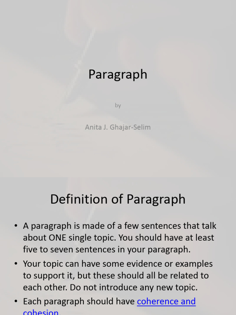 Paragraphs | PDF | Hospital | Paragraph