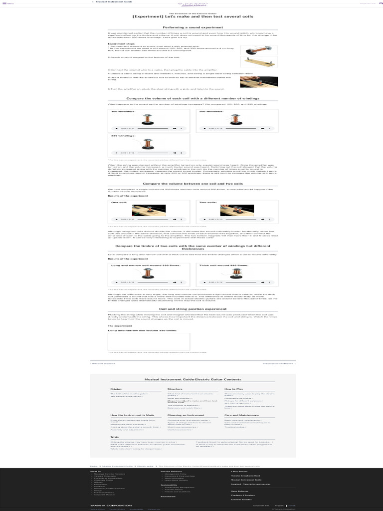 The Structure of The Electric Guitar (Experiment) Let's Make and Then ...