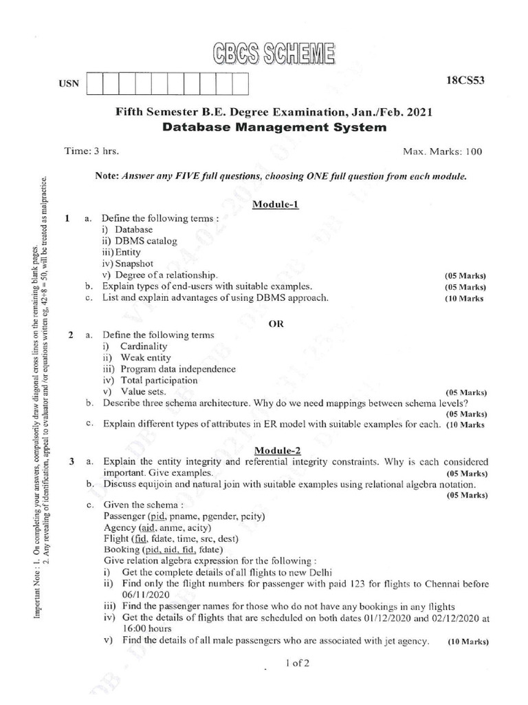 CSE 5th - 6th QP Jan-Feb, 2021 p6 | PDF