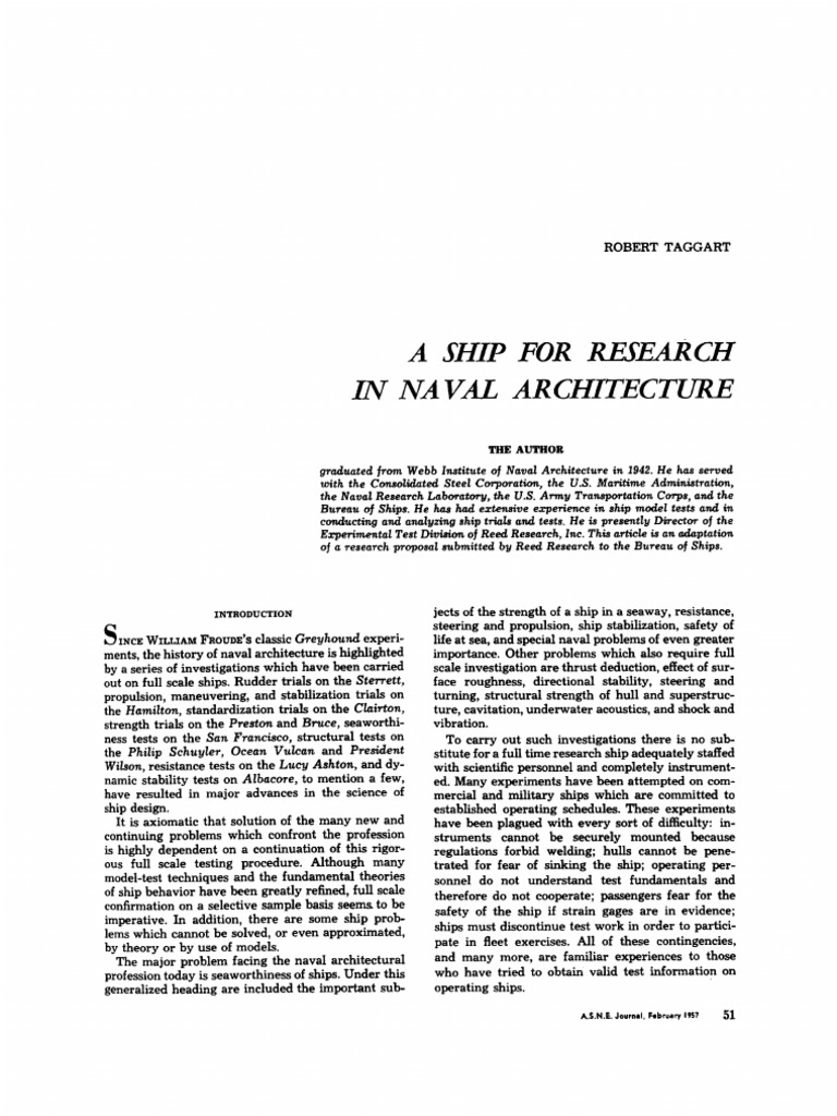 Research Ship Design Proposal | PDF | Ships | Propeller