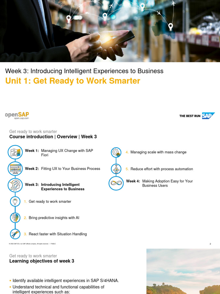 OpenSAP s4h34 Week 3 All Slides | PDF | Analytics | Machine Learning