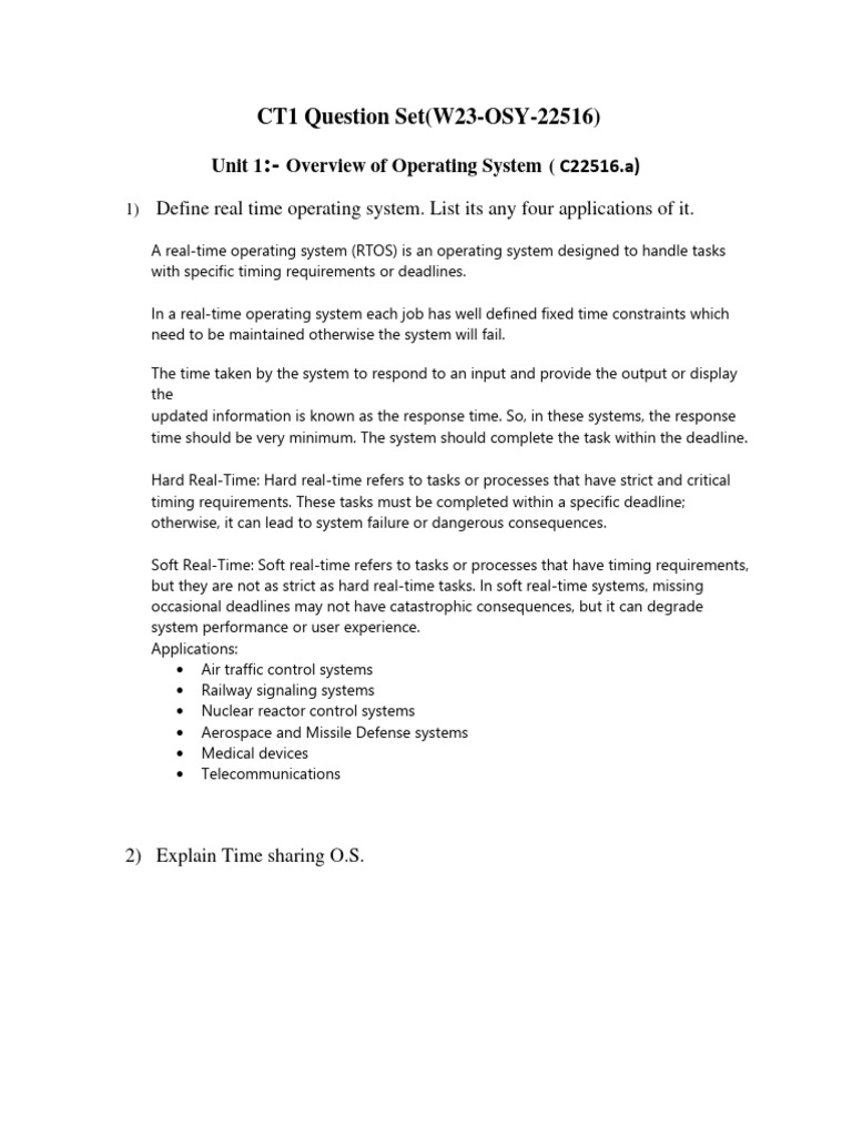 OSY_CT1_qbans | PDF | Thread (Computing) | Computer Data Storage