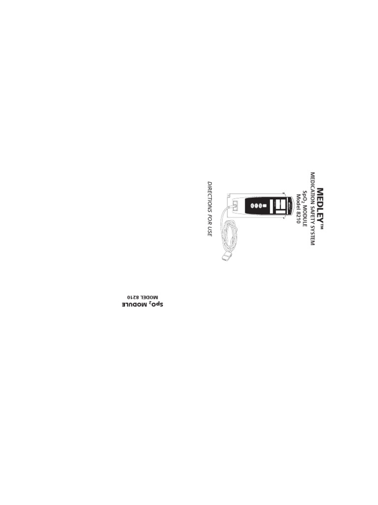 Alaris Medley SPO2 Module 8210 Nellcor Version 5 | PDF | Hemoglobin ...