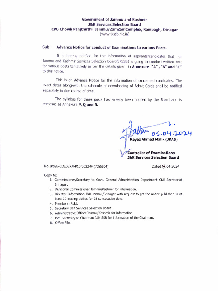 Exam Dates and Syllabus for Posts | PDF | Circle | Triangle
