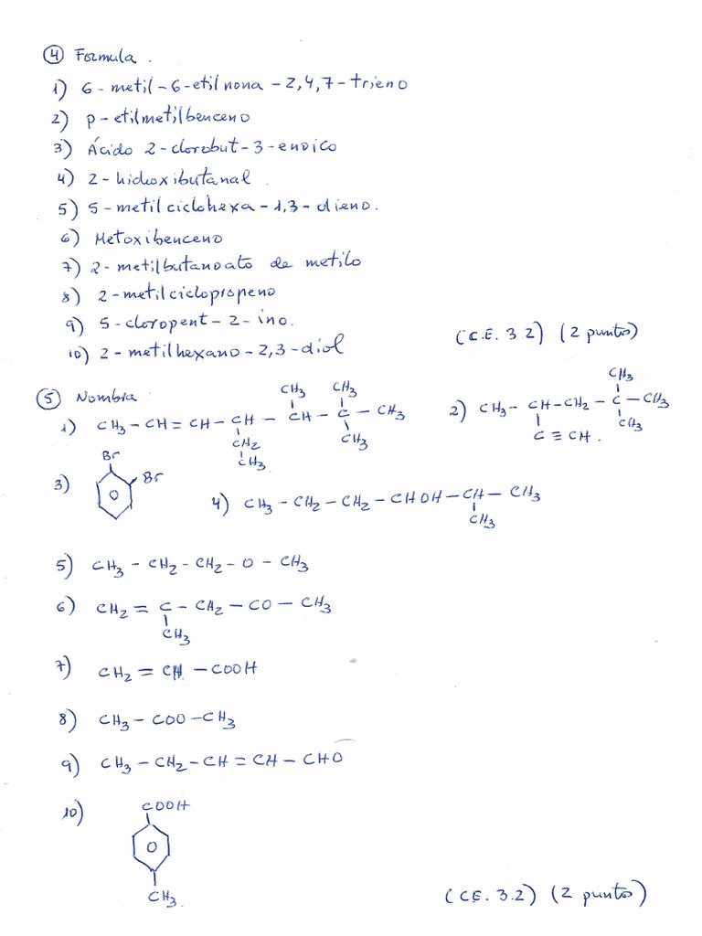 Formulación Orgánica | PDF