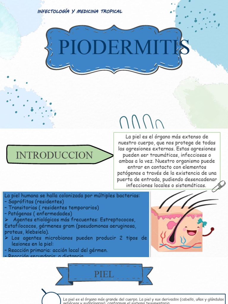Piodermitis Infectologia | PDF | Piel | Especialidades Medicas