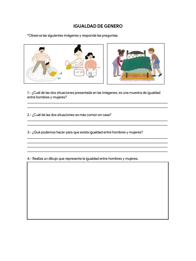 Promoviendo la Igualdad de Género | PDF | Relaciones personales ...
