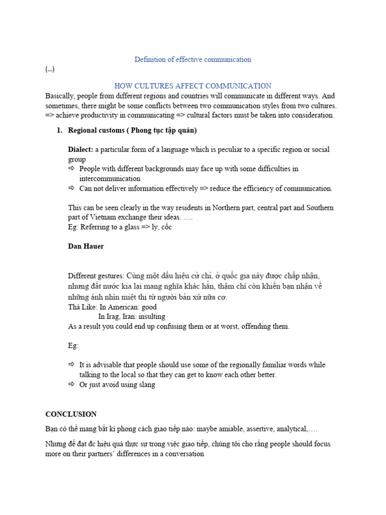 Definition of effective communication | PDF | Communication | Liberal ...