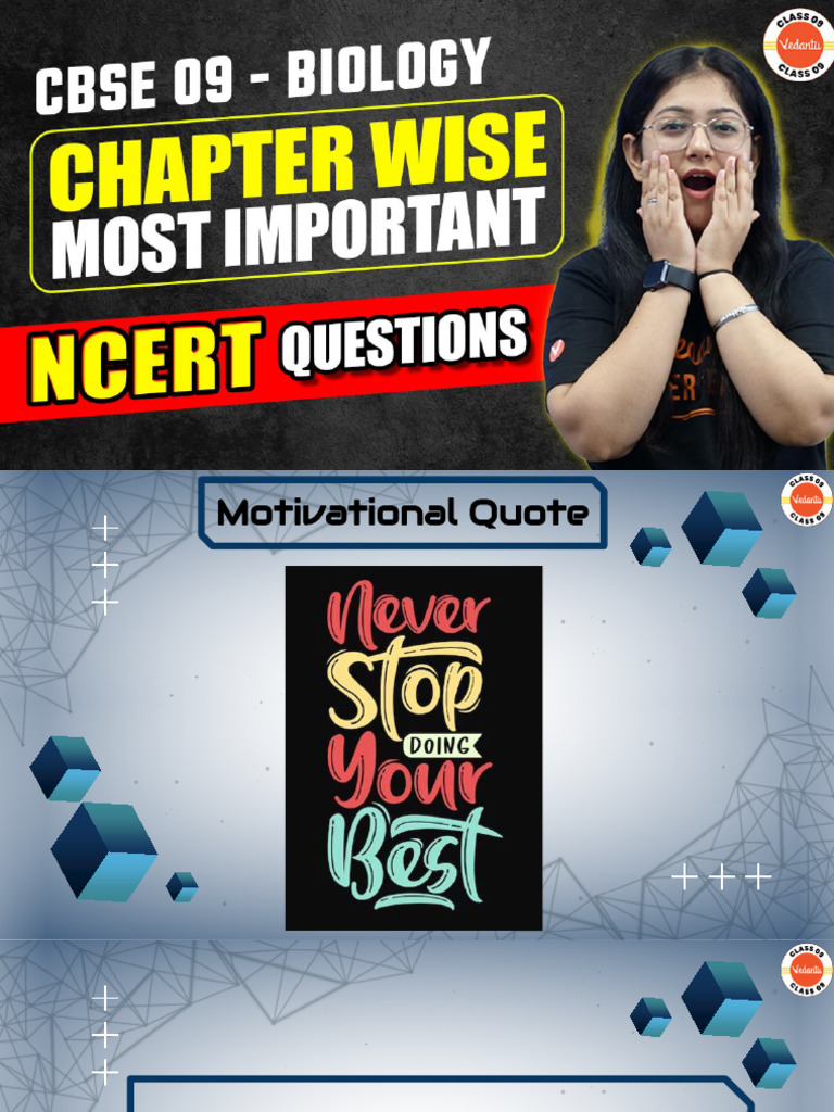 Class 9th I Biology CBSE 09 Chapterwise Most Important NCERT Questions ...