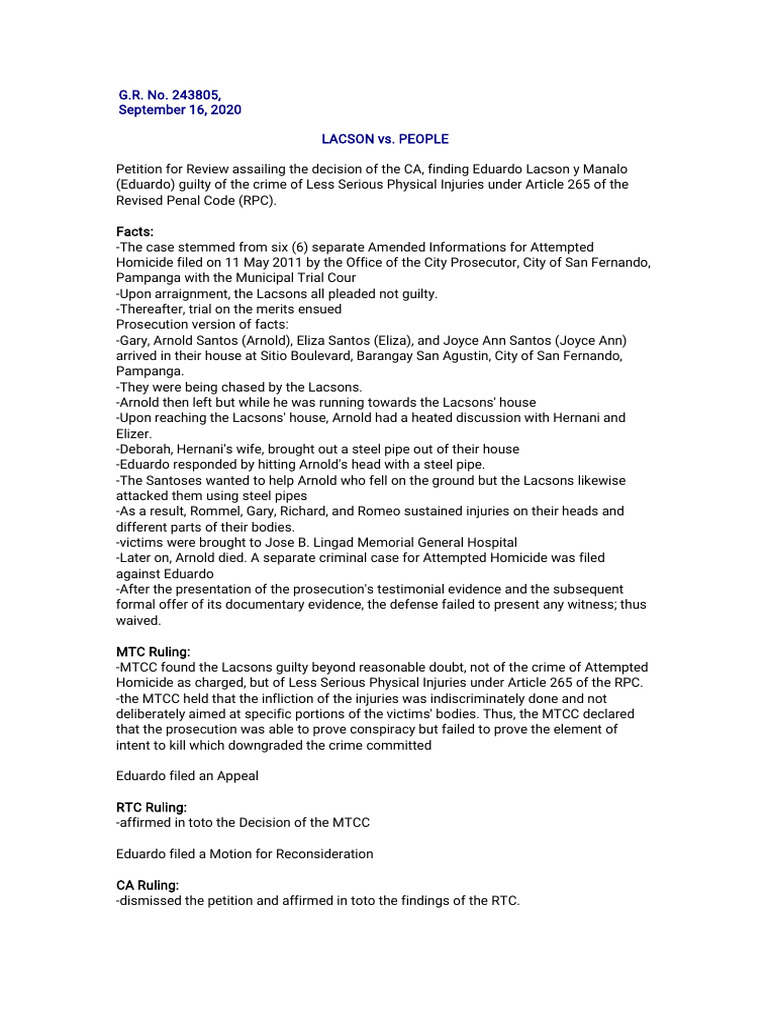 Lacson-vs.-People | PDF | Crimes | Crime & Violence