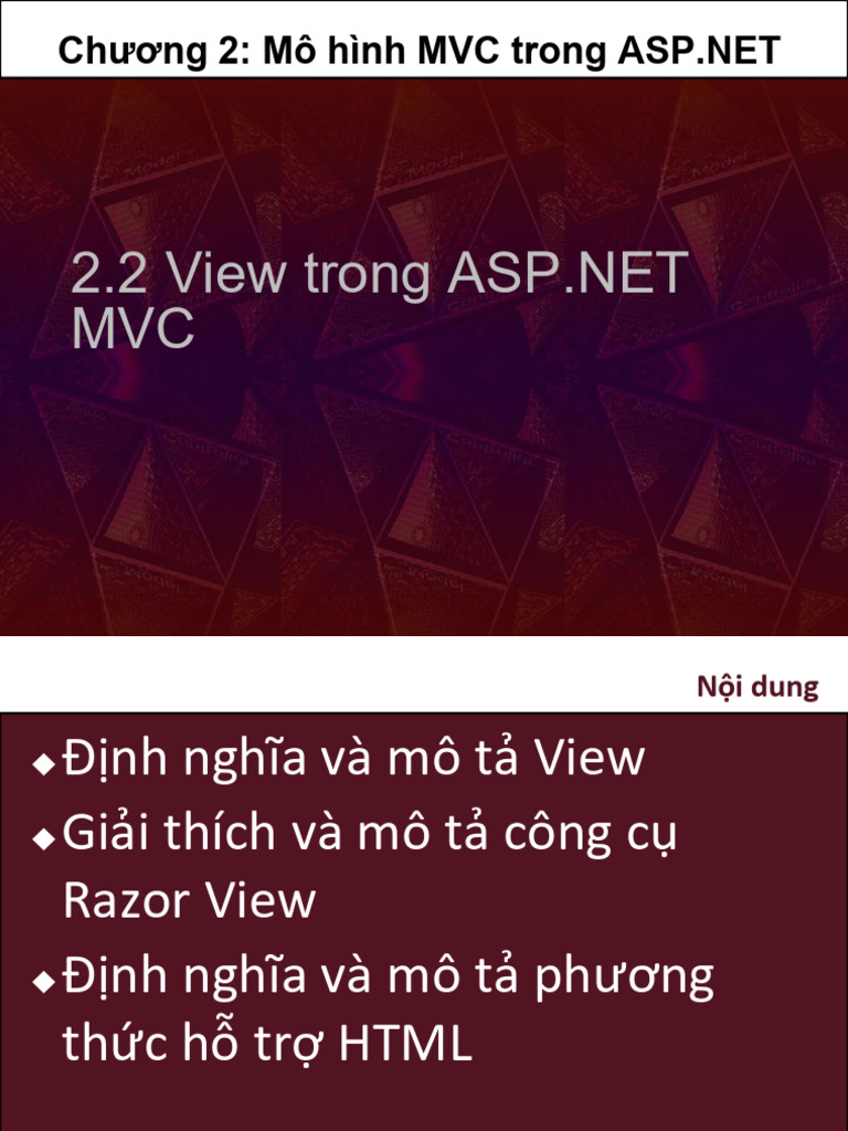 2.2 View Trong ASP - Net MVC | PDF