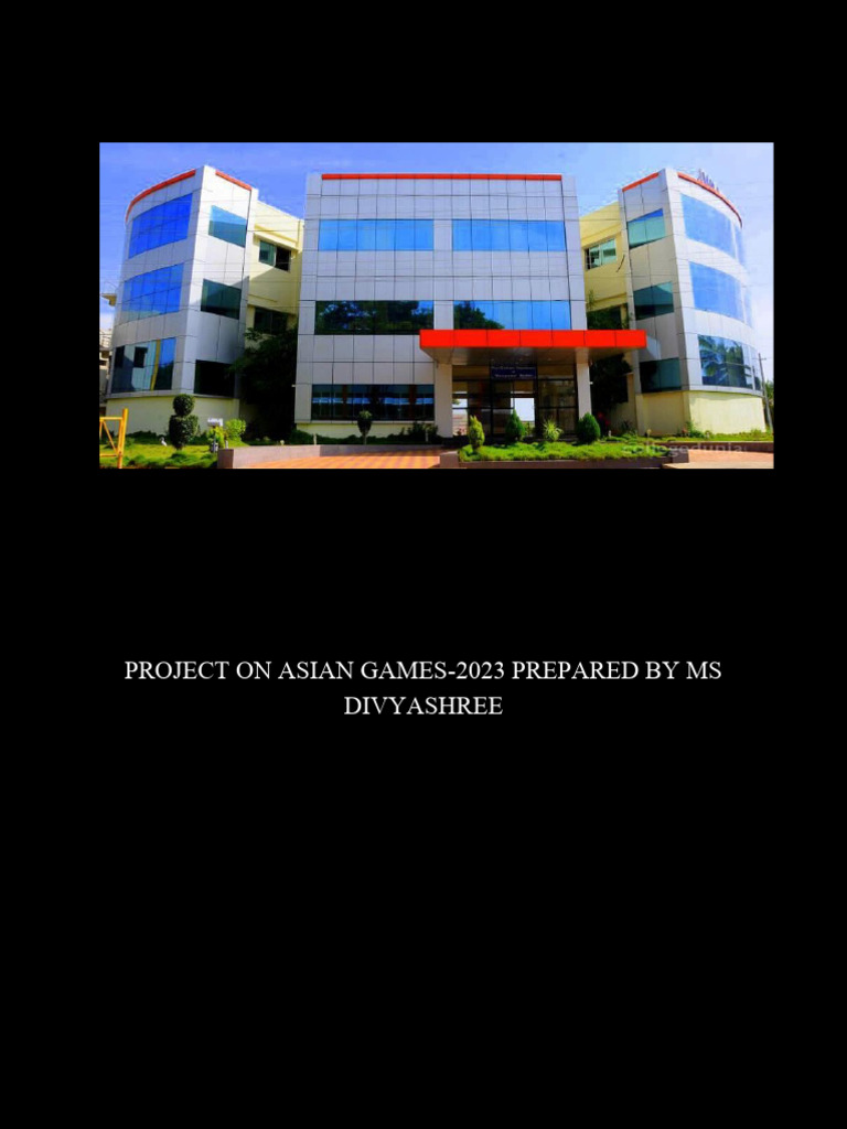 Asian Games 2023 Overview and Insights | PDF | Sports Festivals ...