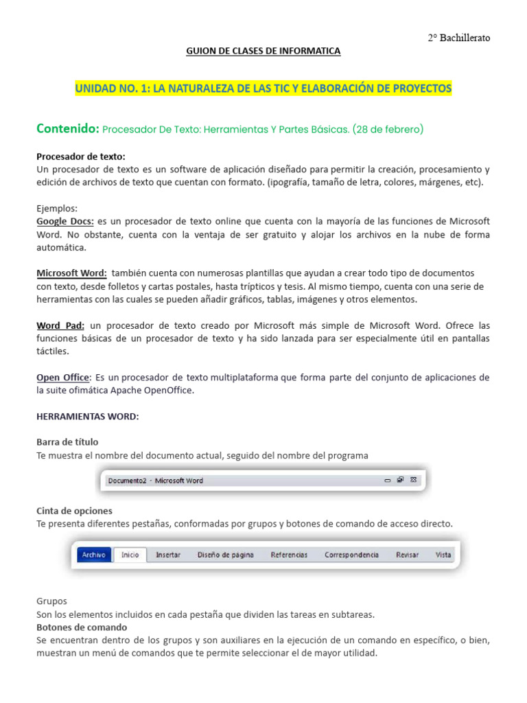 Guion de Clases de Informatica | PDF | Bases de datos | Software libre