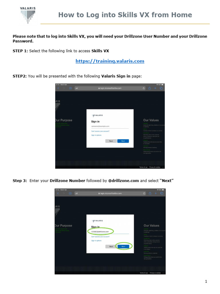 How To Log Into SkillsVX From Home | PDF