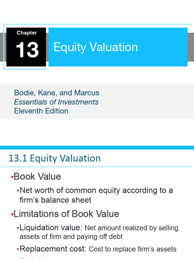 Bodie Essentials of Investments 11e Chapter13 PPT | PDF | Valuation ...