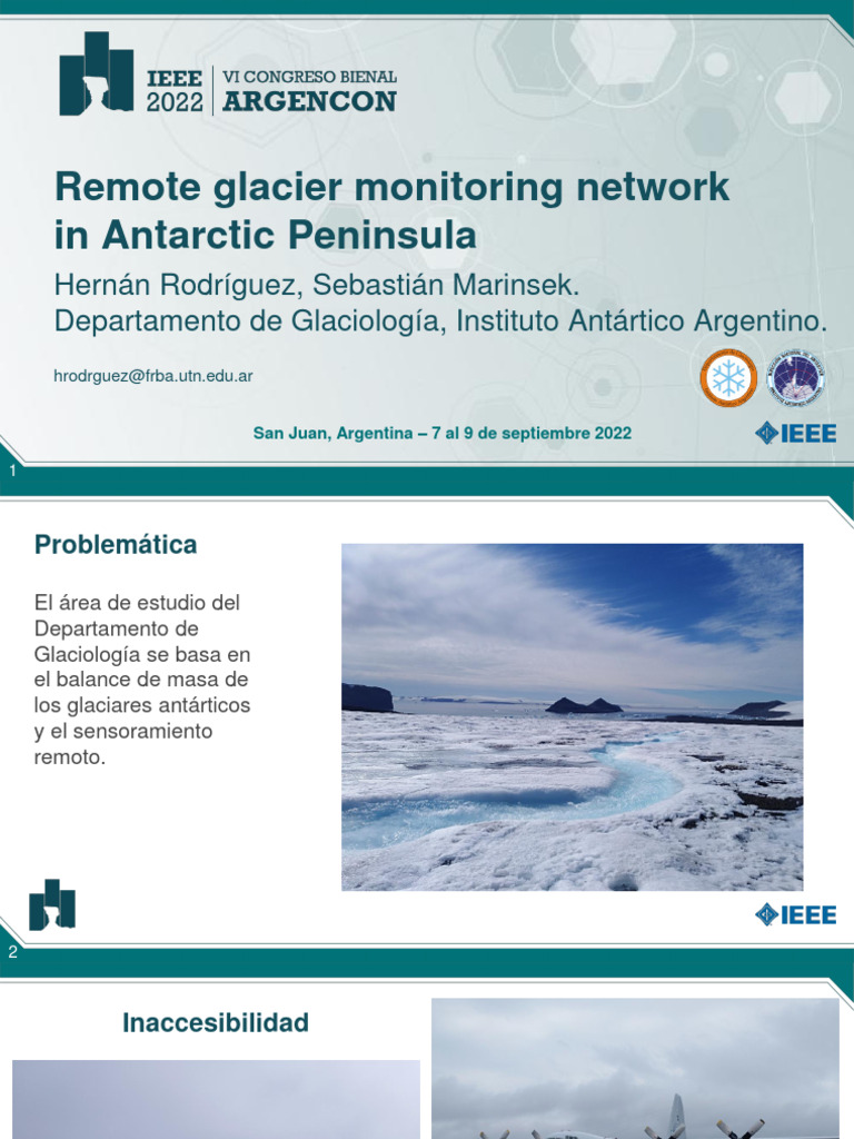 Remote Glacier Monitoring Network in Antarctic Peninsula | PDF ...