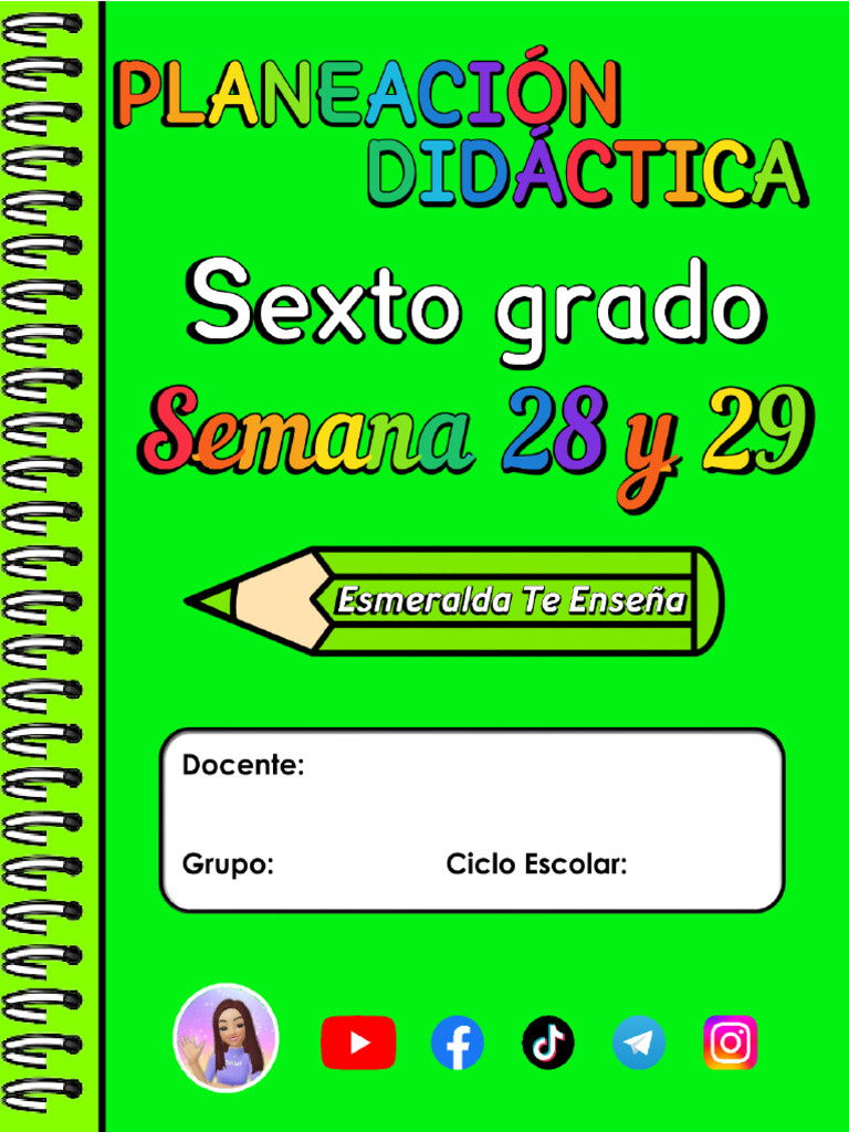 ? 6° S28 S29 PLANEACIÓN DIDÁCTICA ? Esmeralda Te Enseña ? | PDF | Evaluación | Sustracción