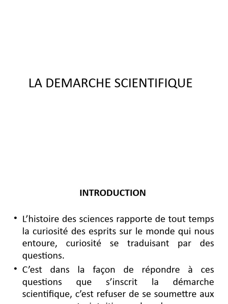 Modélisation en Démarche Scientifique | PDF | Méthode scientifique ...