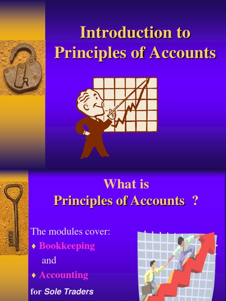 INTRO To Principles of Accounts | PDF | Bookkeeping | Accounting