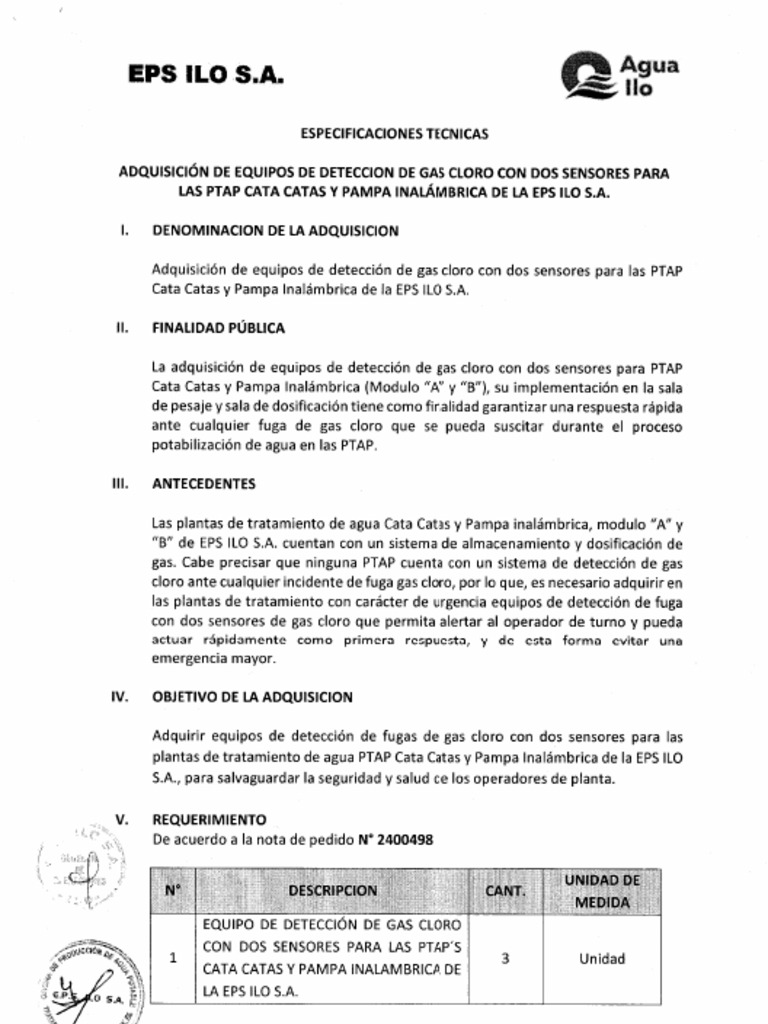 NP 2400498 - Deteccion de Gas Cloro | PDF