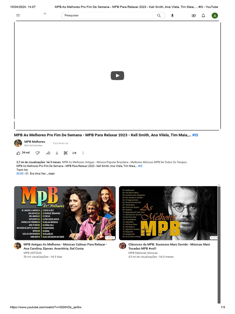 MPB Para Relaxar: Melhores de 2023 | PDF | Música popular | Músicos