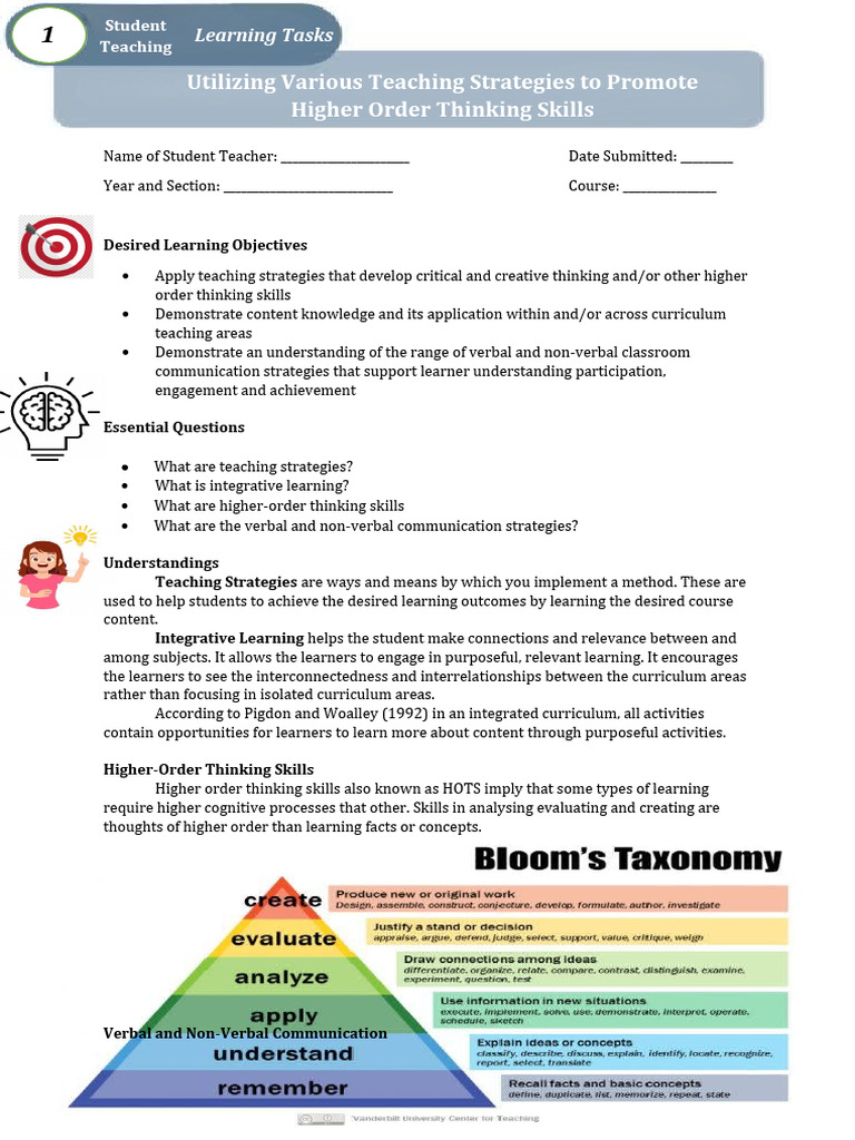 ST Learning Task 12 | PDF | Communication | Nonverbal Communication