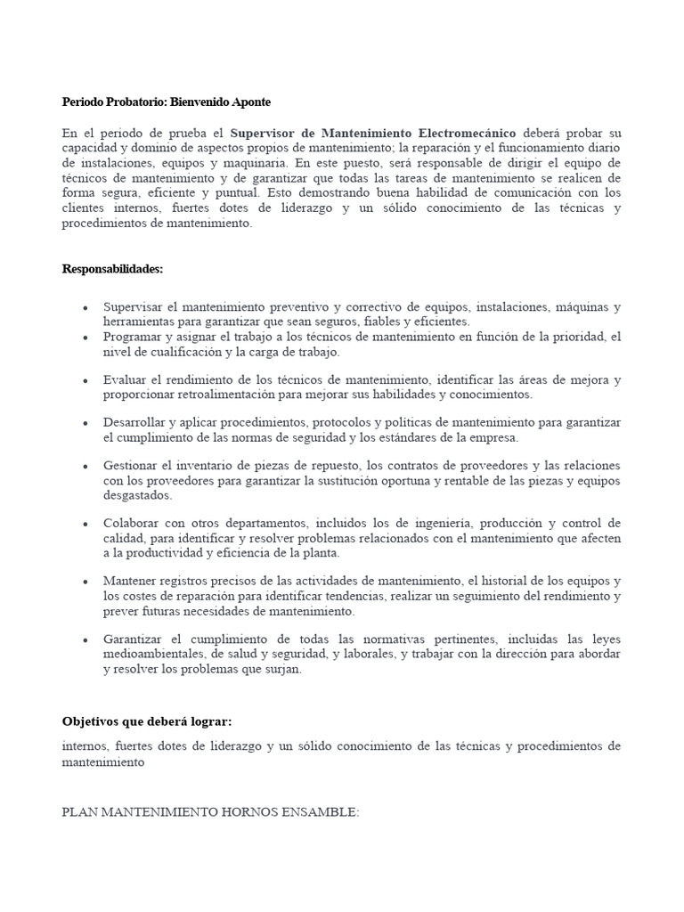 Periodo Probatorio | PDF