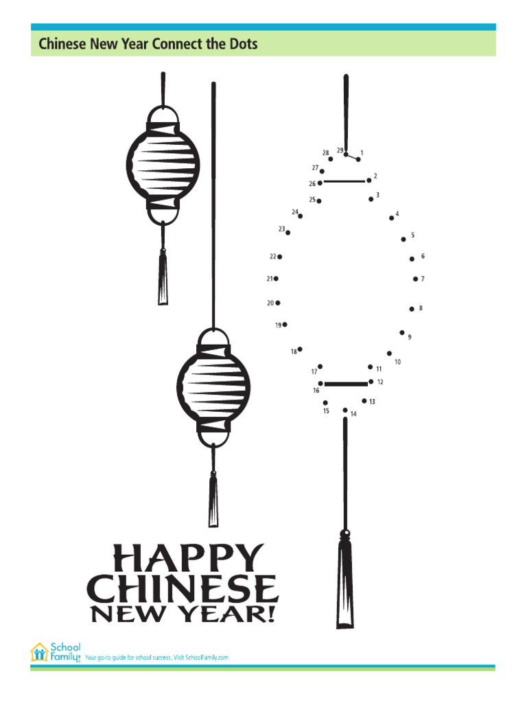 Chinese New Year Connect The Dots | PDF