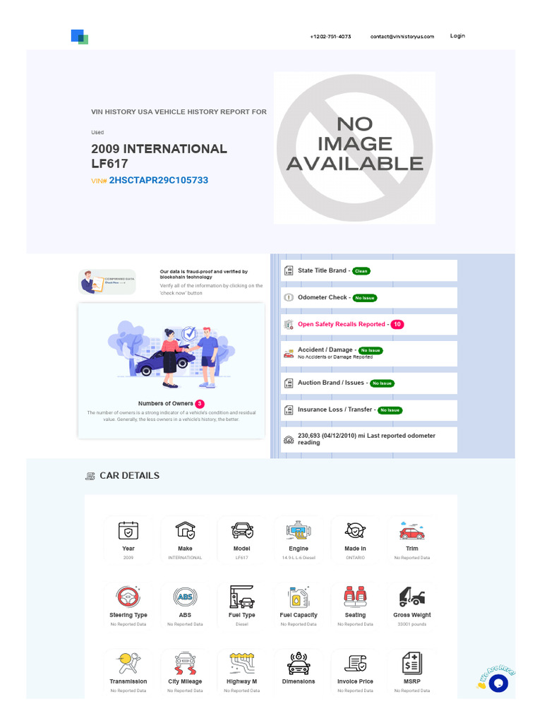 Vin Report Download Free Pdf Truck Used Car